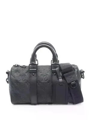LOUIS VUITTON 2021 Keepall Bandoulière 25 Monogram Handbag - Black