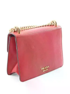 Prada 2000s Leather Chain Shoulder Bag