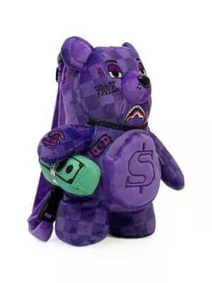 SPRAYGROUND Check-pattern Teddy-bear Backpack
