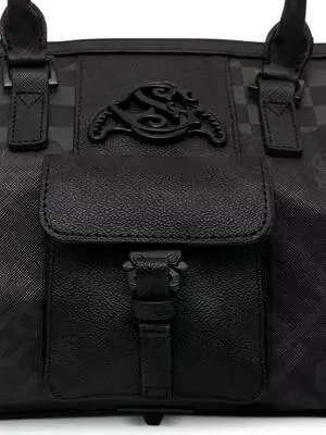 SPRAYGROUND Check Pattern Logo Patch Holdall