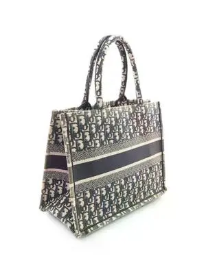 Dior 2000s Medium Oblique Book Tote Tote Bag - Blue
