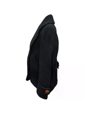 See By Chloé 2010s Leather-button Single-breasted Coat