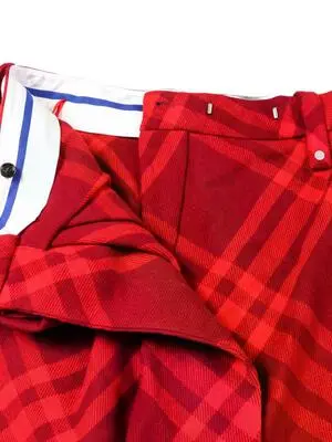 Burberry 2010s Check-pattern Wrap Mini Skirt
