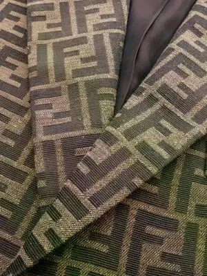 Fendi 2010s Zucca Tailored Jacket
