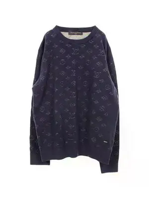 LOUIS VUITTON 2000s Monogram Knit Sweater