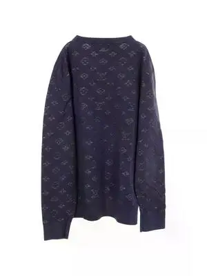 LOUIS VUITTON 2000s Monogram Knit Sweater