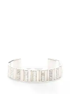 Saint Laurent 2000s Rhinestone-embellished Cuff Bracelet