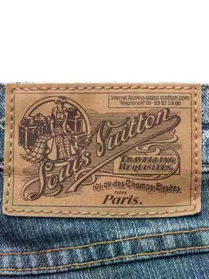 LOUIS VUITTON 2010s Monogram Straight-leg Jeans