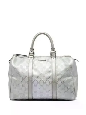 Gucci 2016-2026 Medium Gg Imprime Joy Boston Bag - Silver