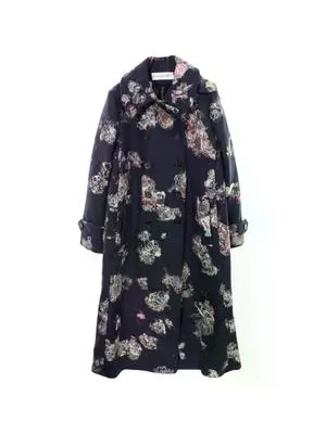 Dior Double-breasted Printed Coat