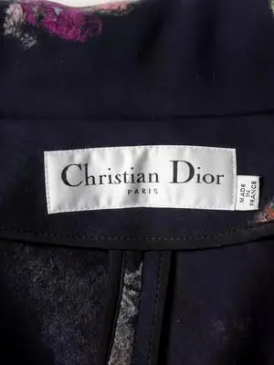 Dior Double-breasted Printed Coat