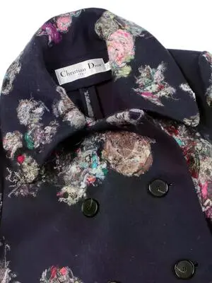 Dior Double-breasted Printed Coat
