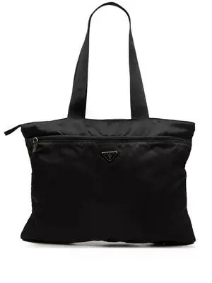 Prada 2000-2013 Tessuto Tote Bag - Black
