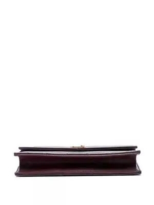 Saint Laurent Monogram Chain Wallet Crossbody Bag - Red