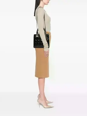 Dior 2009 Medium Patent Cannage Lady Satchel
