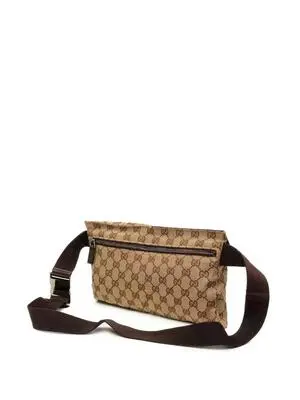 Gucci 2000-2015 Gg Canvas Double Pocket Belt Bag
