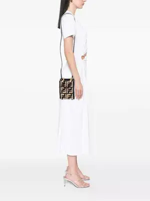 Fendi 2010-2026 Mini Zucca Raffia Sunshine Shopper Tote Satchel