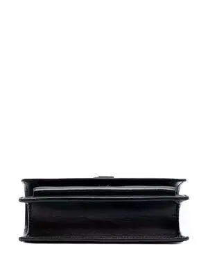 Saint Laurent Mini Calfskin Monogram Sunset Wallet On Chain Crossbody Bag - Black