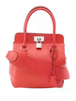 Hermès 2018 Evercolor Toolbox 20 Satchel - Red