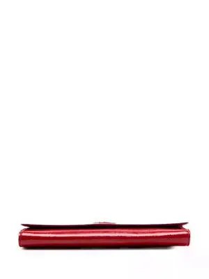 Saint Laurent Patent Belle De Jour Clutch - Red