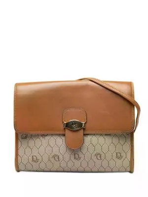 Dior Honeycomb Coated Canvas Crossbody Bag - Neutrals