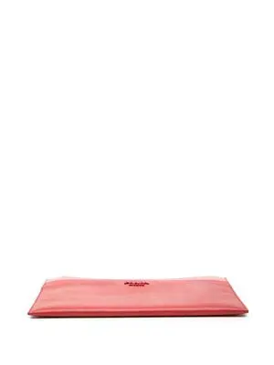 Prada Tricolor Saffiano Zipped Portfolio Clutch Bag