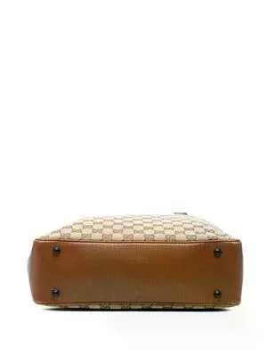 Gucci 2000-2015 Gg Canvas Bamboo Tote Bag