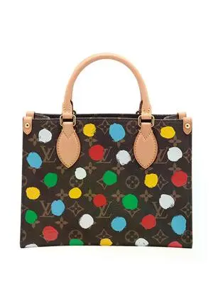LOUIS VUITTON 2023 X Yayoi Kusama Monogram Onthego Pm Satchel - Brown