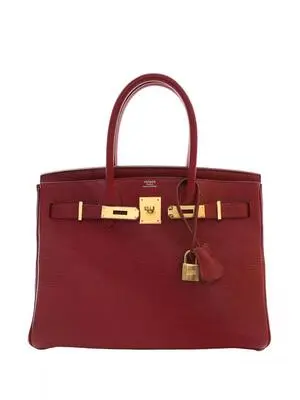 Hermès 2014 Togo Birkin Retourne 30 Handbag - Red