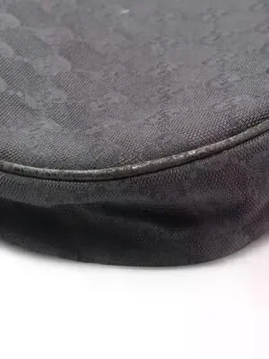 Gucci Gg Canvas Shoulder Bag - Black