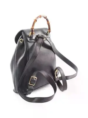 Gucci 2000s Bamboo Leather Backpack