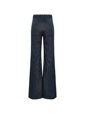 Dorothee Schumacher Braided Waistband Wide-leg Jeans