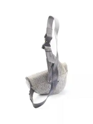 Dior 2000s Saddle Oblique Crossbody Bag - Grey