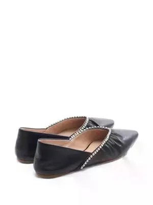 Miu Miu Rhinestone Pointed-toe Ballet Flats
