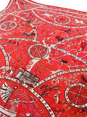 Hermès 2010s Peuple Du Vent Scarf