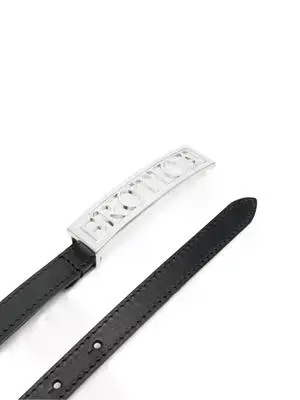 DONDUP Logo-plaque Leather Belt