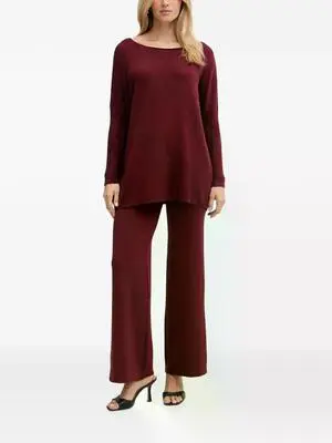 HAVEONE Ribbed-knit Sweater And Trouser Set