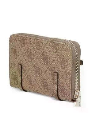 Guess Leona 4g-monogram Wallet - Brown
