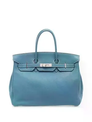 Hermès 2006 35 Birkin Tote Bag - Blue