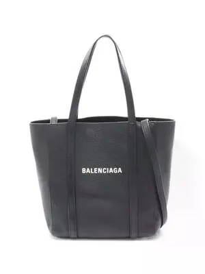 Balenciaga Leather Tote Bag - Black