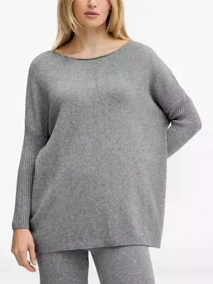 HAVEONE Ribbed-knit Trousers And Sweater Set