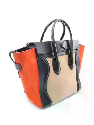Celine 2010s Mini Luggage Tote Bag - Neutrals