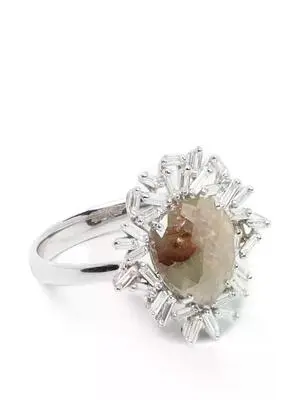 SUZANNE KALAN One Of A Kind Diamond Cluster Ring - Silver