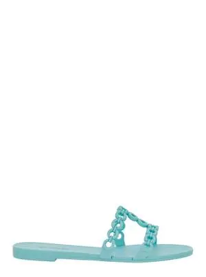 AQUAZZURA Infinity Chain Jelly Flat Sandals - Multicolor