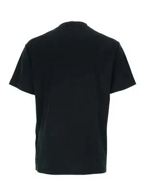 Stone Island Crew Neck T-shirt With Logo Patch On The Front In Cotton For