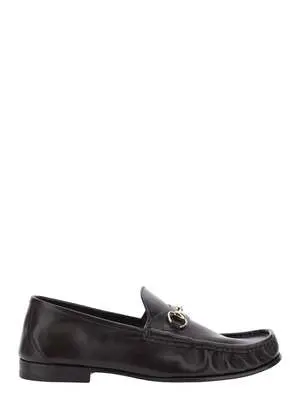 Gucci GUCCI Lugano Leather Loafers With Horsebit Detail Multicolor