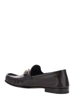 Gucci Lugano Leather Loafers With Horsebit Detail - Multicolor