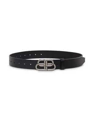 Balenciaga Balenciaga BB Buckle Leather Belt Multicolor