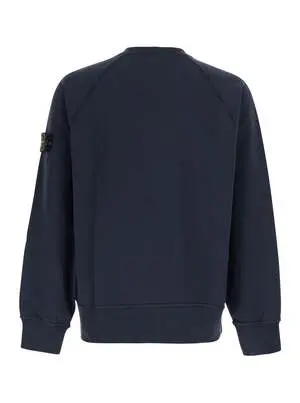 Stone Island Crewneck Sweatshirt With Logo Patch - Multicolor