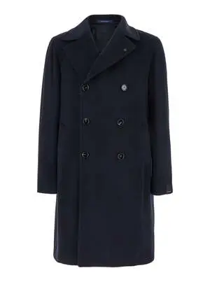 Tagliatore Double-breasted Wool Coat - Multicolor